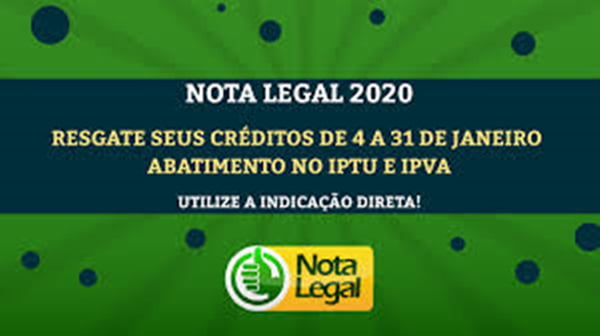 Último dia de indicação do Nota Legal. Veja como destinar os créditos ...