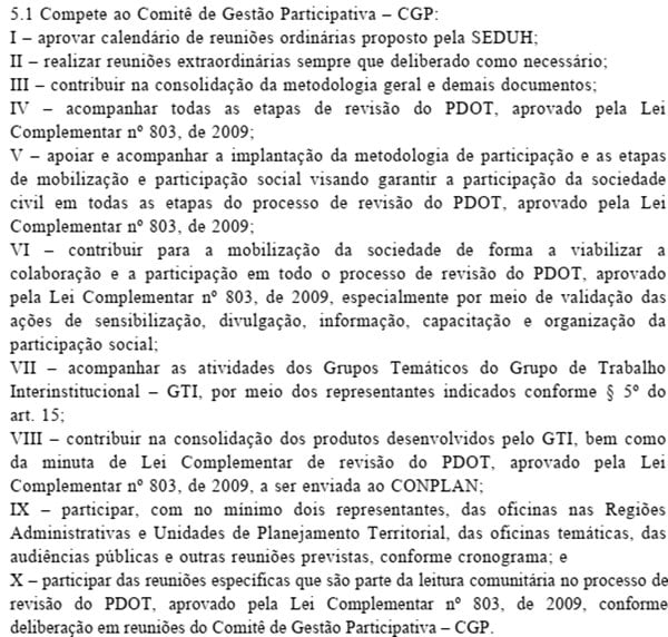 Prazo para participação da sociedade civil à revisão do PDOT é ...