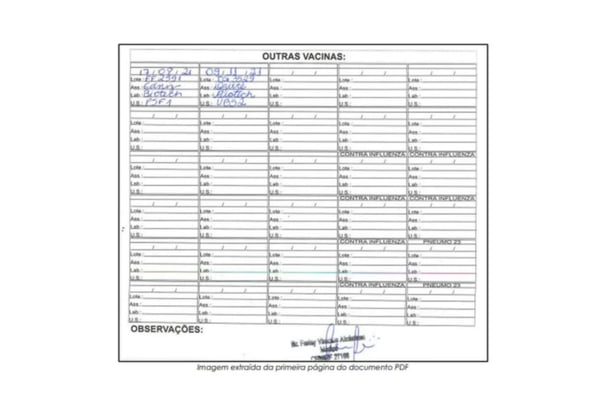 Enfermeira diz que médico pediu cartão de vacina em branco para mulher de Cid | Metrópoles